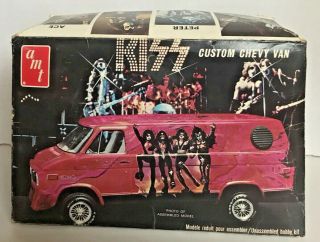 VINTAGE KISS 1977 AMT Custom Chevy Van MODEL KIT Aucoin UNassembled ...