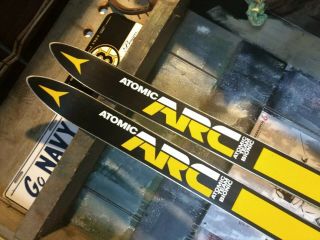 Vintage 1970s Atomic ARC GS Race Skis 205 Cm | #48900728