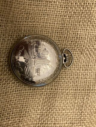 1933 Worlds Fair Chicago Century Of Progress Ingersoll Pocket Watch ...