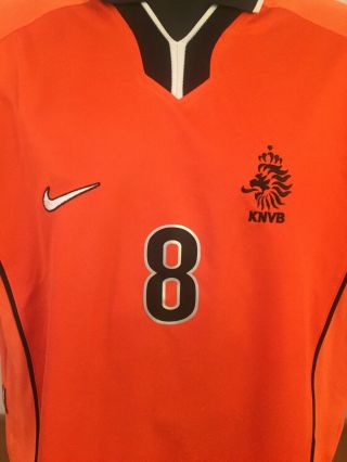 Netherlands Home Shirt 1998 World Cup BERGKAMP 8 Medium France 98 ...