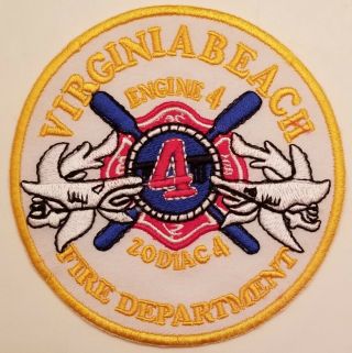 VIRGINIA BEACH FIRE DEPARTMENT STATION 1 ENGINE FIREBOAT PATCH VA ...