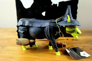 2002 Cow Parade UDDERLY WITCHED COW 7745 Wizard Of Oz Wicked Witch W ...
