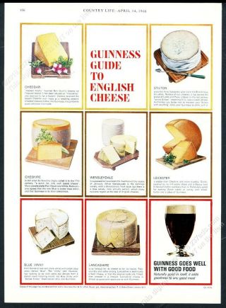 1966 Guinness Stout Beer Guide To Shellfish Color Art UK Vintage Print ...