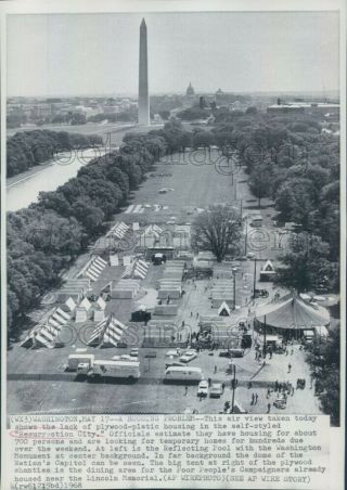 1968 Press Photo Civil Rights Protest Messages Resurrection City 1960s ...