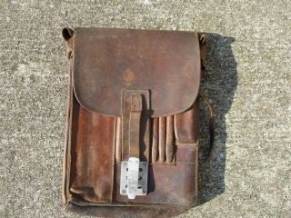 WWII German Leather Map Case With Pencils | #15539092