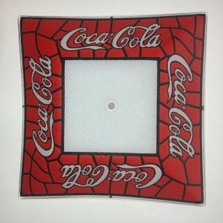 COKE COCA COLA STAINED GLASS CEILING LIGHT LAMP SHADE COVER 14 INCH ...