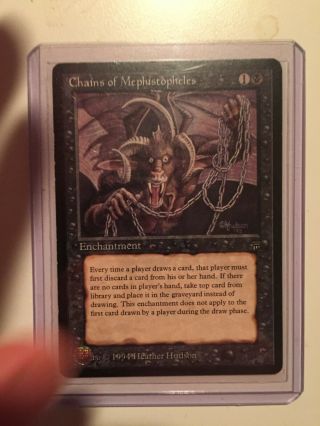 MTG Magic Gathering Chains Of Mephistopheles Legends Magic LP Italian ...