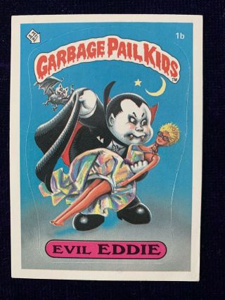 Topps 1985 1st Series Garbage Pail Kids 1b Evil Eddie | #51090174