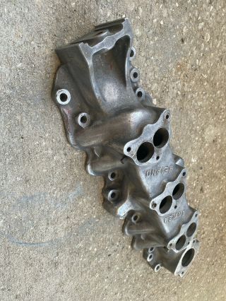 Flathead Flat Head Ford V8 Tri - Power 3x2 Weiand Intake Manifold ...