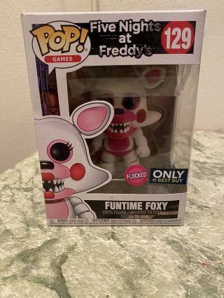 FUNTIME FOXY FLOCKED 124 FUNKO POP - FIVE NIGHTS AT FREDDY ' S SERIES ...