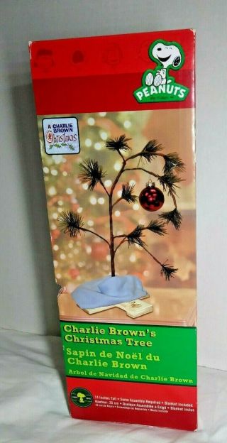 Peanuts Charlie Brown ' S Christmas Tree 14 " Tall With Ornament 2011 ...
