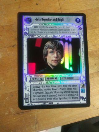 STAR WARS CCG Luke Skywalker Jedi Knight Ultra Rare Death Star II ...