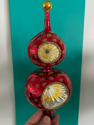 Vintage Christopher Radko Christmas Ornaments Tree Topper 4 Tier ...