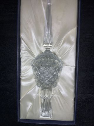 1983 Lenox Cut Crystal Christmas Tree Topper Ornament | #27005197