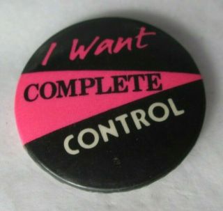 The Clash Vintage 1970s Official CBS Complete Control 32mm Badge Pin ...