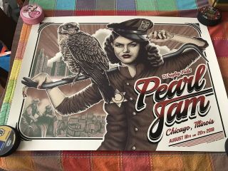 2018 Pearl Jam Chicago Wrigley Field Andrew Fairclough Poster | #38737070