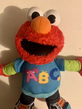Sesame Street ABC Elmo Talking Singing Plush Educational Toy Sings The ...