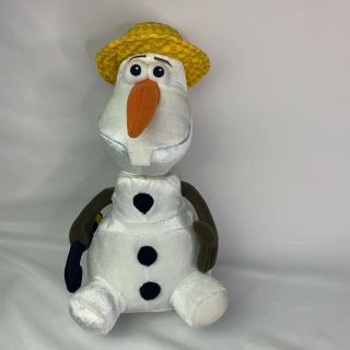 Disney Just Play Frozen Olaf Sings In Summer Snowman Soft Stuffed ...