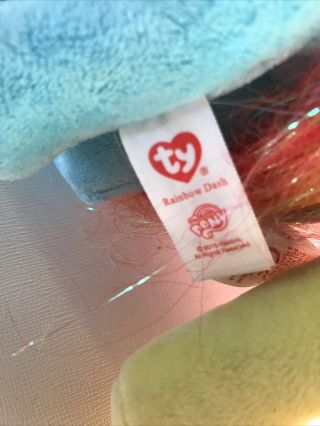 2 TY My Little Pony Stuffed Plush Rainbow Dash Fluttershy Beanie Babies ...