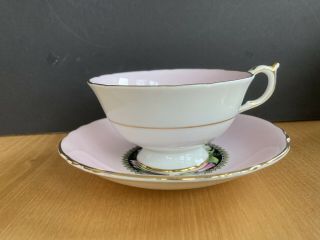 Pink Paragon Tea Cup And Saucer Double Warrant HM Queen Mary | #37279625