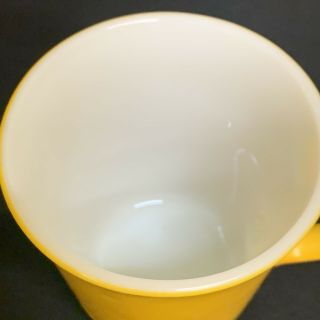 Corelle Corning Ware Vintage Bright Yellow Set Of 4 Milk Glass Coffee ...