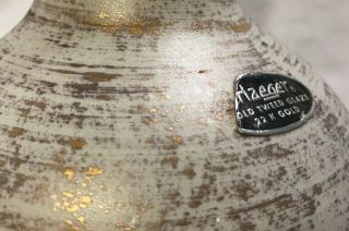 Pair Mid Century Modern Royal Haeger 22 K Gold Tweed Glaze 10 " Vases ...