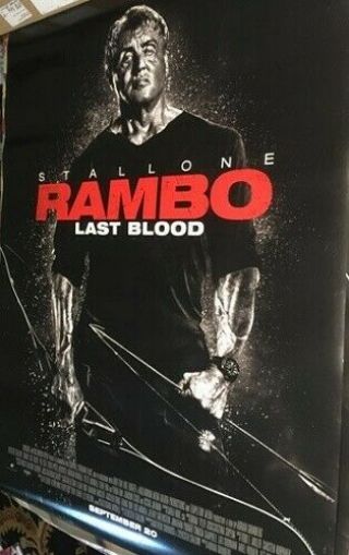 RAMBO LAST BLOOD MOVIE POSTER 2 Sided FINAL 27x40 SYLVESTER STALLONE ...