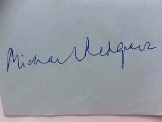 Hand Signed Autograph - Michael Redgrave - The Dambusters | #39034514