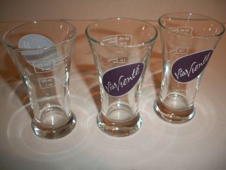 Set Of 3 Via Viente Double Shot Glasses Maintenance Dose Optimum ...